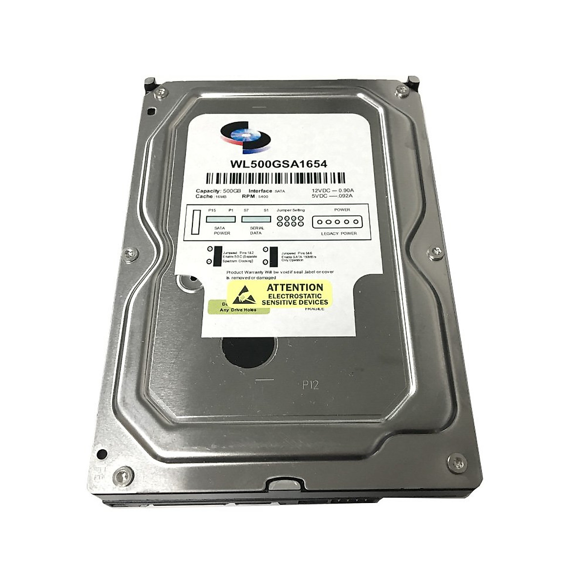 WL 500GB 16MB Cache 5400RPM SATA II (3.0Gb/s) 3.5" Internal Surveillance DVR Hard Drive - w/ 1 Year Warranty