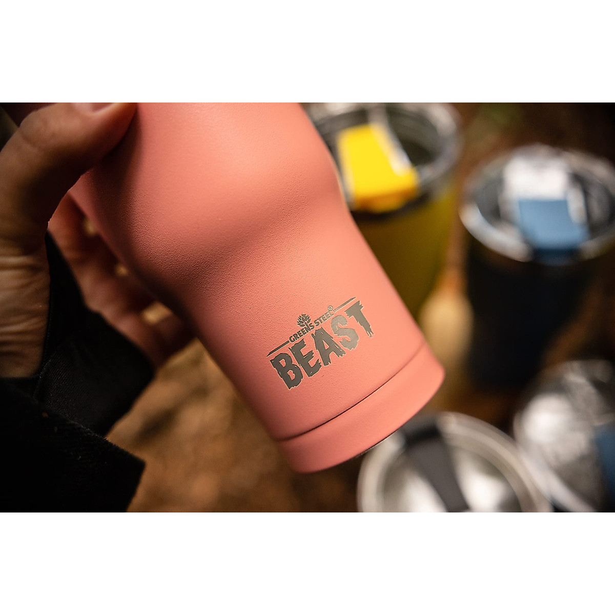 Beast 30 oz Tumbler Stainless Steel Vacuum Insulated Coffee Ice Cup Double Wall Travel Flask (Blossom Pink)