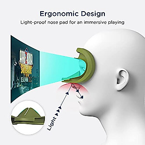 KIWI design Silicone Face Cover Pad with Lens Protector, Replacement Accessories Compatible with Quest 2