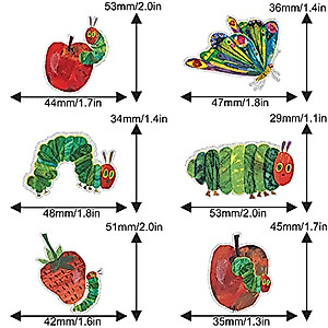 Hunger Caterpillar Cupcake Toppers Set 18 pcs - Fairy tales Theme Kids Boy girl Birthday Party Event Decoration Supplies