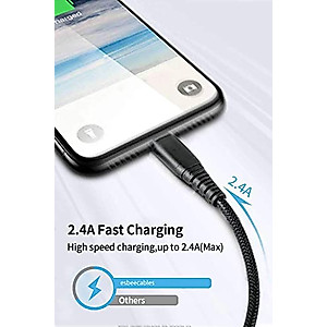 [Apple MFi Certified] Short iPhone Charging Cable(3Pack 8 Inch),USB to Lightning Charger Cord for Apple,Nylon Braided Fast Charging Data Syncing Cable for iPhone 14/13/12/11/XS/XR/X/8/7/6/iPad/Airpods