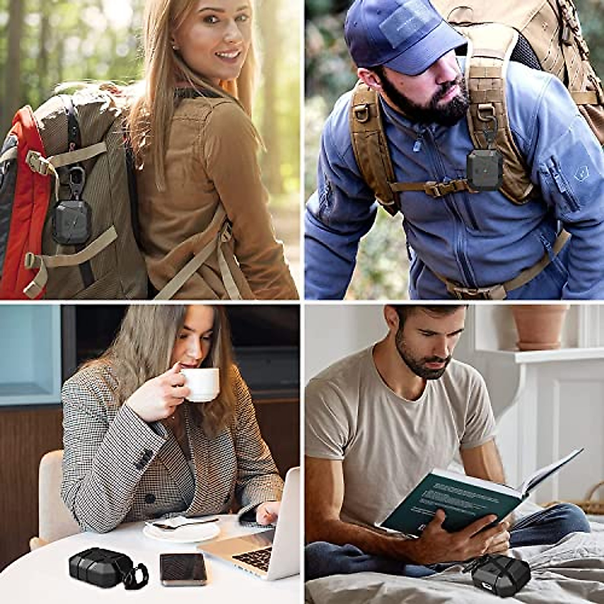 KMMIN Airpods 3rd Generation Case with Keychain Hard TPU Full-Body Rugged Protective Airpod Case 3rd Generation Airpod 3 Case for Men Women Wireless Charge Front LED Visible-Black