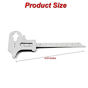 MEDSPO Professional Dental Orthodontic Gauge | Bracket Height Moveable Adjustable Locator Positioning | Measuring Spring Caliper | Dentist Lab Measuring Instruments Tools (Boley Gauge)