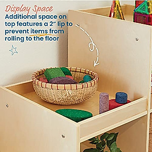 ECR4Kids 3-2-1 Cube Storage Cabinet, Display Shelf, Natural