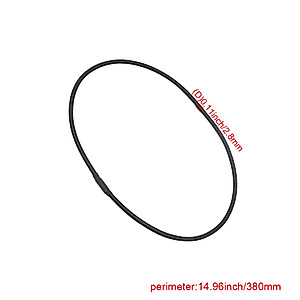 Mxfans Elastic Bands Black for Microphone Shock Mount 52CM Perimeter Pack of 5