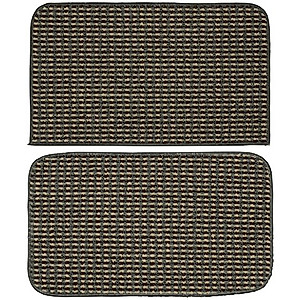 Garland Rug Berber Coloriations 18" x 28"/18" x 28", Cinder Gray