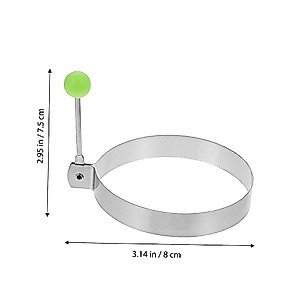 PRETYZOOM 10pcs Omelet DIY Egg Tartlet Egg Frying Egg for Frying Pie Round Cake Cake Baking Pancakes Egg Cooker Ring Multi Non Stick Frying Pans Egg Shaper