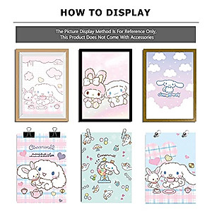 Cinnamoroll Posters, Set of 6 Anime Print Art Cute Posters For Home Bedroom and Dorm Wall Decor, Cinnamoroll Posters Gift Set For Teens, 10x14 Inches, No Framed