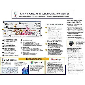 VersaCheck DeskJet 4155 MX MICR All-in-One Check Printer Gold Check Printing Software Bundle,White