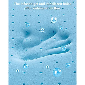 BedStory Memory Foam Mattress Topper Full - 4 Inch Gel Infused Bed Toppers - High Density Foam and Premium Soft Cover, CertiPUR-US Certified