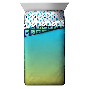 Jay Franco Fortnite Boogie Bomb 7 Piece Full Bed Set - includes Reversible Comforter & Sheet Set - Super Soft Fade Resistant Microfiber Bedding (Official Fortnite Product)