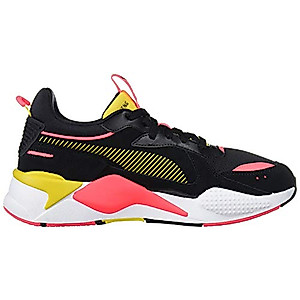 PUMA Men's RS-X Sneaker, Black-Sulphur, 6.5
