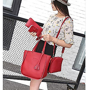 Tote Bag 4pcs Sets 2023 Fashion Handbags Wallet Shoulder Bag Crossbody Bag Satchel Purse Four Set Bags for Women