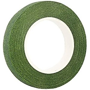 DECORA 1/2" Wide Dark Green Floral Tapes for Bouquet Stem Wrapping and Floral Crafts Supply