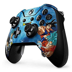 Skinit Decal Gaming Skin Compatible with Xbox One Elite Controller - Officially Licensed Dragon Ball Super Goku Vegeta Super Ball Design
