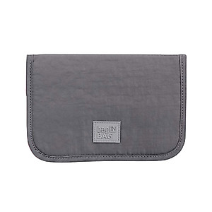 iN. Slim credit card holder wallet, Gift card display case, Minimalist light thin card storage case rfid blocking for men & women, with 28 slots in Grey