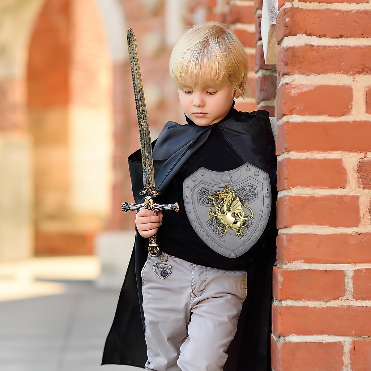 Toyvian Shield Toy Pirate Toy Boys Kids Toys Medieval Shield Toys for Kids Pretend Toys Kids Warrior Shield Party Decor Abs Silver Child Prom Decorate Kids Pirate Costume Kids Knight