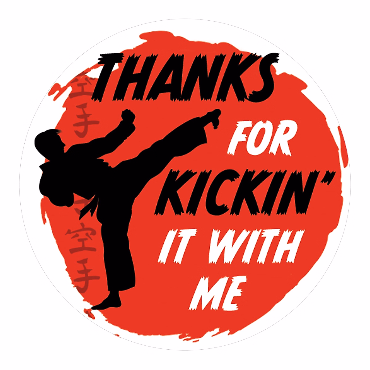 Karate Birthday Party Thank You Favor Labels - 40 Stickers