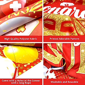 KatchOn, Congrats RN Graduation Banner - Large 72x44 Inch | Red Congrats Nurse Banner, Nurse Graduation Decorations | RN Graduation Party Decorations, Nursing Graduation Decorations Class Of 2024