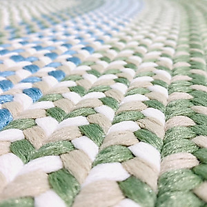 Colonial Mills Kingston Braided Rug, 4x6, Green