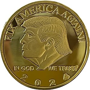 GL3-001 45th President Donald J. Trump MAGA Challenge Coin 2024 Fix America Again Challenge Coin