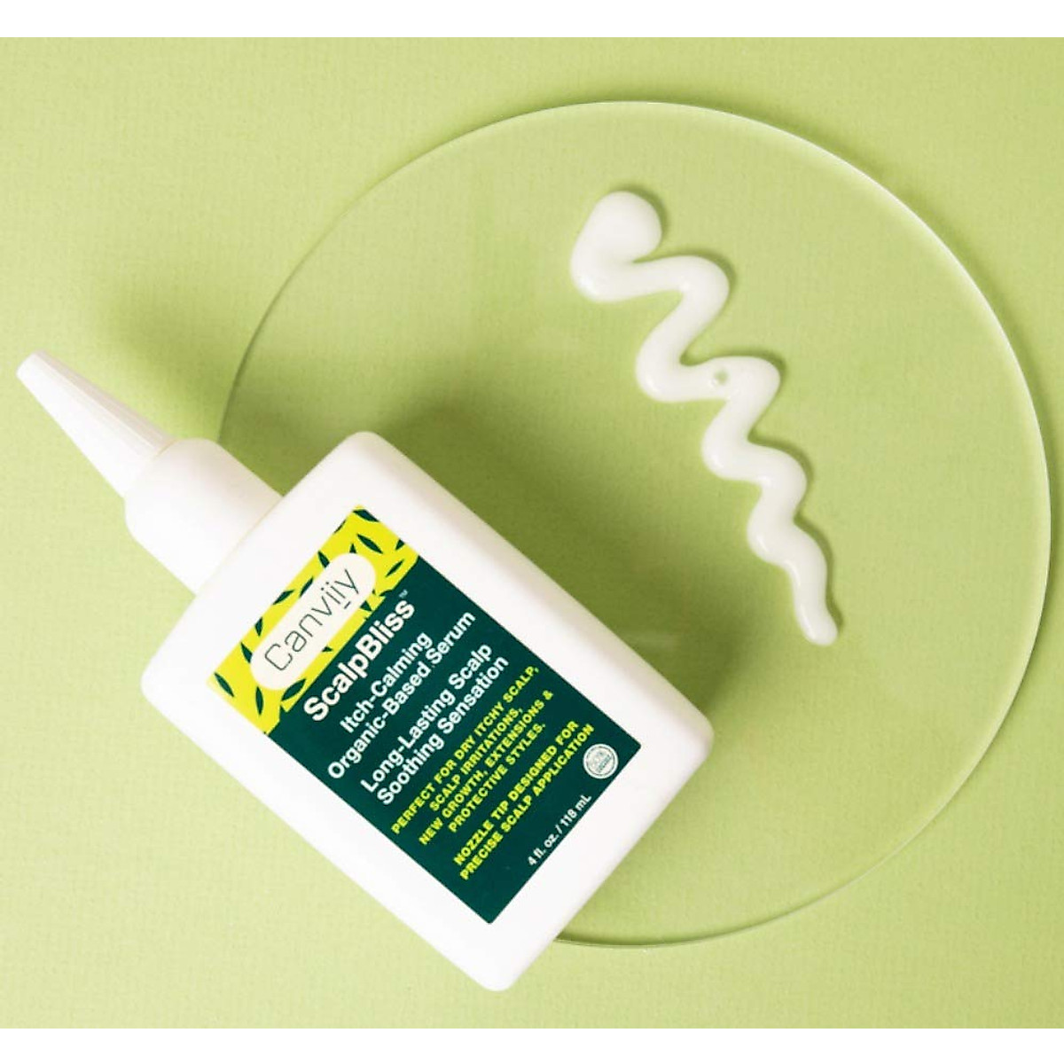 Canviiy ScalpBliss Itch-Calming Serum, Long-Lasting Soothing Scalp Moisturizer for Dry itchy Scalp, Enriched with Aloe Vera, Witch Hazel, Manuka Honey and Peppermint Oil (Organic Based)