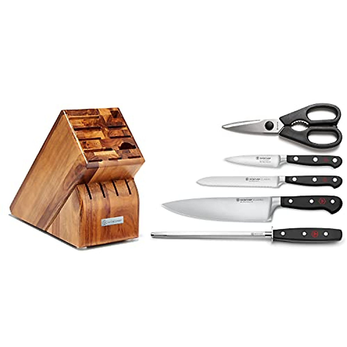 WÜSTHOF Classic 6-Piece Knife Block Set