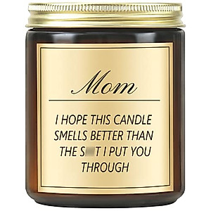 Mothers Day Gifts - Candles Gifts for Mom from Daughter Son, Birthday Gifts for Mom from Daughter, Mom Gifts, Mom Birthday Gifts, Lavender Scented Candle