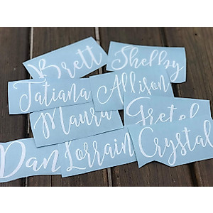 Personalized Bridesmaid Vinyl Decal ONLY DIY for Tumblers Cups Rose Gold on Champagne Glasses Maid of Honor Gifts