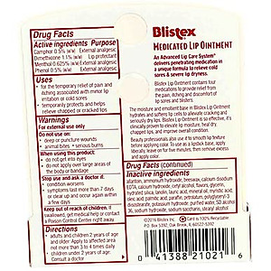 Blistex Lip Medicated Ointment (Pack of 3)