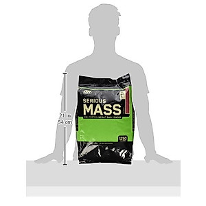 Optimum Nutrition Serious Mass Strawberry Weight Gain Protein Powder | 12 lbs