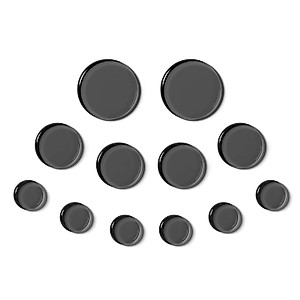 SlapKlatz Pro Drum dampeners - Black (10 pcs / 3 sizes) - Free case - Non-toxic