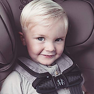 Diono Soft Wraps Car Seat Straps, Shoulder Pads for Baby, Infant, Toddler, 8 Pack Reversible Soft Seat Belt Cushion and Stroller Harness Covers Helps Prevent Strap Irritation, Black