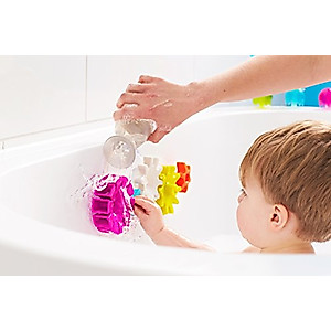 Boon COGS Baby Bath Toys - Gear Themed Sensory Baby Toys for Bathtub - Multicolored - Ages 12 Months and Up - 5 Count