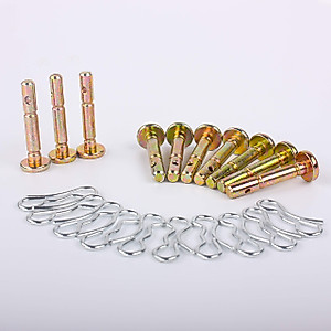 Shear Pins and Cotters Pins (10 Pairs) for 738-04124A Troy Bilt 714-04040 738-04124 Snowblowers Replacement
