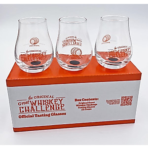 Whiskey Rum TequilaTasting Glasses | Set of 6 | Professional 3.5 oz Blind Tasting Stemless Tulip Shaped Tasting and Nosing Copitas | Small Crystal Snifters Gift Sniffers for Sipping Neat Liquor