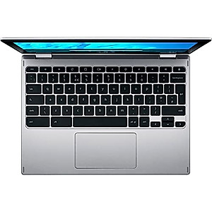 Acer 2023 Newest X360 Chromebook Spin 2-in-1 Convertible Laptop Student Business,8-Core MediaTek MT8183C Processor,11.6‘ HD Touch IPS,4GB RAM,64GB eMMC,WiFi 5,Chrome OS+MarXSolCables,Pure Silver