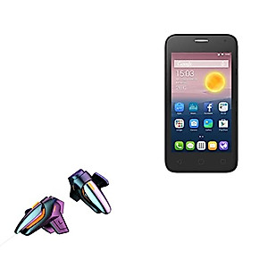 BoxWave Gaming Gear Compatible With Alcatel OneTouch Pixi First (Gaming Gear by BoxWave) - Touchscreen QuickTrigger, Trigger Buttons Quick Gaming Mobile FPS for Alcatel OneTouch Pixi First - Jet Black