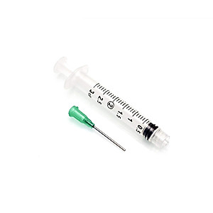 50 Pcs - 3ml Syringes with 14ga, 20ga,21ga, 23ga Blunt Tip Needles With Syringe Caps and Needle Caps for Refilling and Measuring Liquids, Oil or Glue Applicator