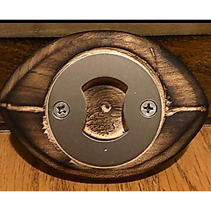 Homend 100Pack Wall Mount Bottle Openers, Mounting Hardware Included, Vintage Rustic Bar(Wood Block is not Included) (Silver)