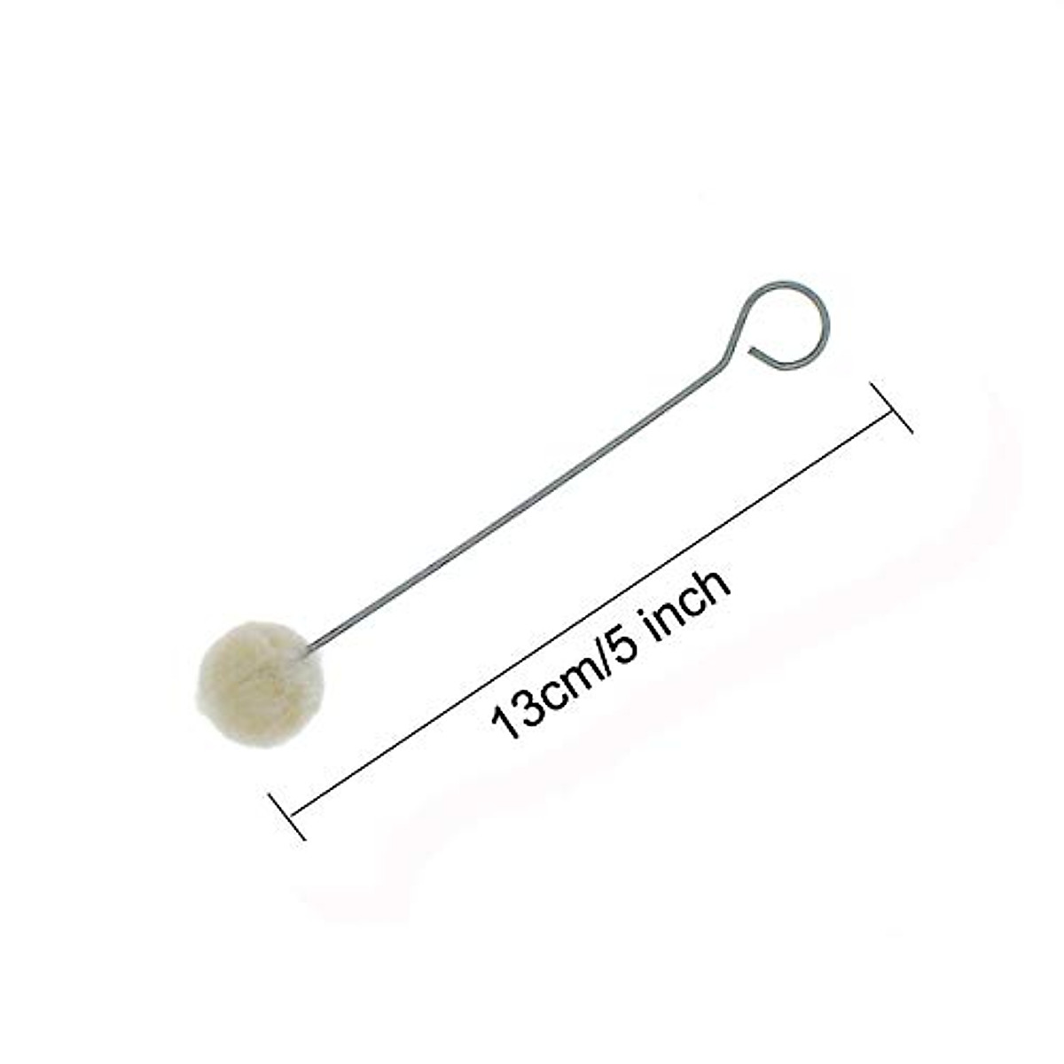 25 Pieces Wool Daubers Ball Brush Leather Dye Tool with Metal Handle Applicator for DIY Crafts Projects