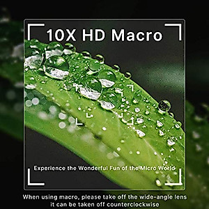 Wide Angle Lens for Sony ZV1, ULANZI WL-1 ZV1 18mm Wide Angle/ 10X Macro 2-in-1 Additional Lens for Sony ZV1 Camera