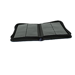 Card Guardian - 4 Pocket Premium Binder with Zipper and Side Loading Pockets for 160 Cards Trading Card Games TCG (Red) Perfect Card Binder Yugioh Cards MTG Binder Sports Card Binder