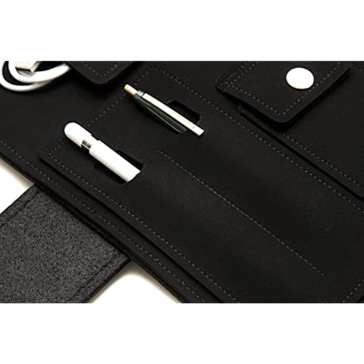 iPad Pro/iPad Air Folio Case, 11" 12.9" 10.2" Compatible with Magic/Smart Keyboard, Pencil Holder Pocket