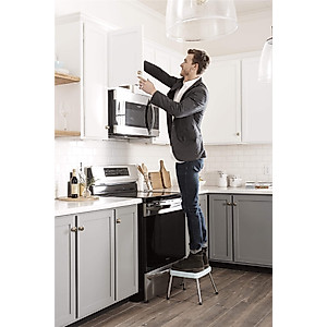 COSCO Stylaire Retro 1-Step Steel Step Stool, Teal