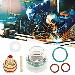 TFM53NCN TIG Welding Kit TIG Torch Welding Torch Glass Cup Collet for WP9 WP20 TIG Welding Equipment(2.4mm)