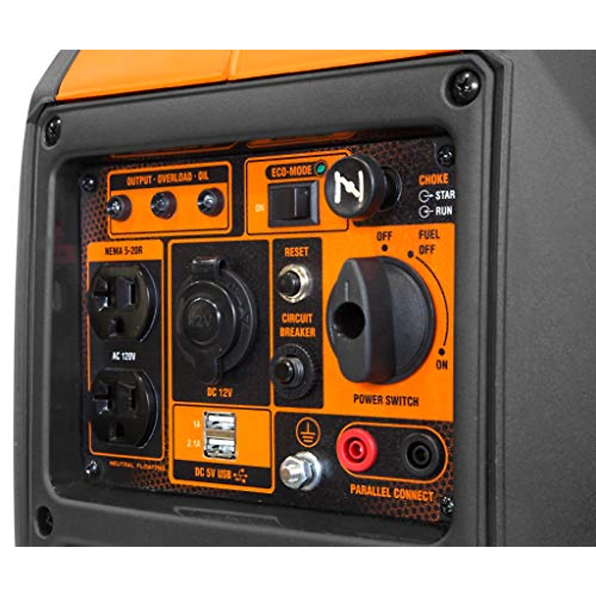 WEN 56235i Super Quiet 2350-Watt Portable Inverter Generator with Fuel Shut Off, CARB Compliant, Ultra Lightweight, Black