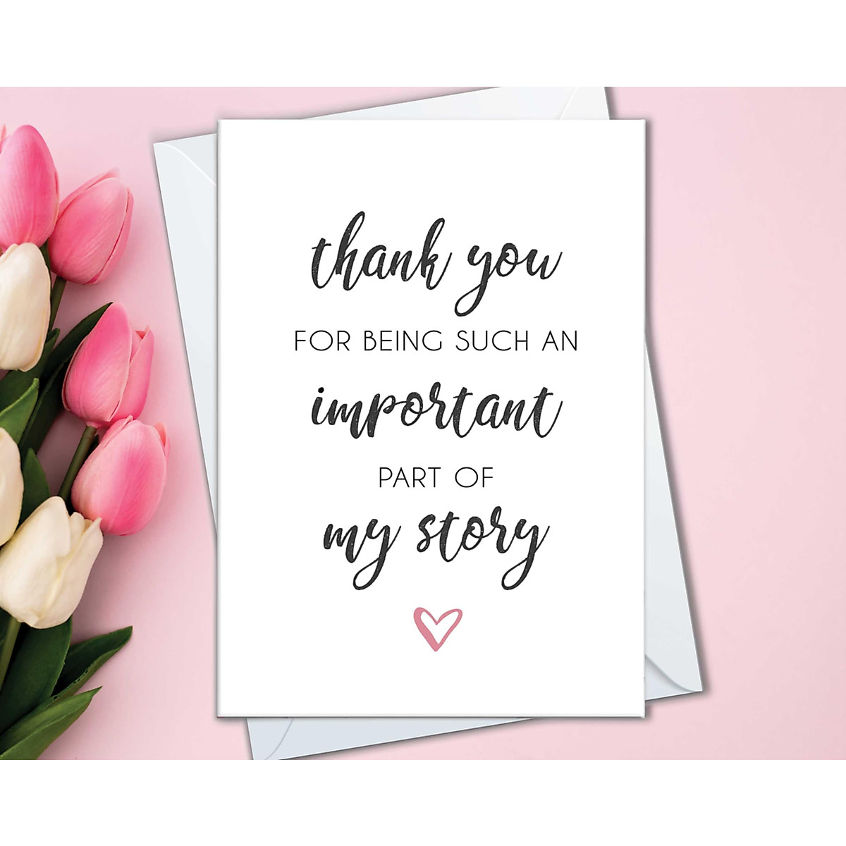 The Cardtel | Thank You Cards for Teacher, Appreciation Card for Nurse, Midwife Gift, Wedding Guest Thanks Note for Doctor, Surgeon, Coach, Mentor, Professor, Therapist (1 Card)