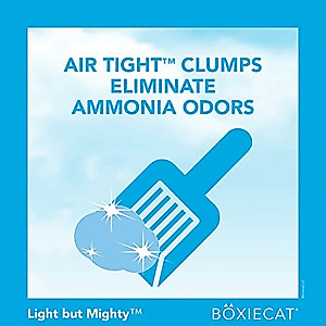 Boxiecat Air Lightweight Premium Clumping Cat Litter -Scent Free- 6.5 lb- Plant-Based Formula- Stays Ultra Clean, Longer Lasting Odor Control, 99.9% Dust Free