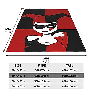Anime Throw Blanket Cartoon Flannel Decor Blankets for Sofa All Season Super Cozy Plush Blanket All Season Gift for Bedroom Living Room Sofa Car 50''X41''
